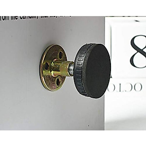 JULAN Adjustable Bed Frame Anti-Shake Tool,Headboard Stoppers with Furniture Pads and Screws,Bedside Headboards Prevent loosening Anti-Shake Fixer,Protect The Wall from Banging (4pack, 1.18-1.57")