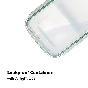 carrotez Food Storage Containers 2 Compartment, Meal Prep Container, Lunch Containers, Portion Control Container, BPA Free, Airtight Lids, Reusable, Snack Containers, 2 Cup (480ml)