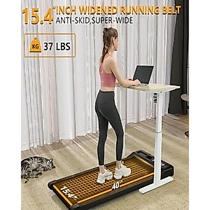Walking Pad Treadmill Under Desk,Walking Pad with Incline for Office Home,265 lbs Capacity Portable Mini Treadmill, 2.5HP 2 in 1 Walking Jogging with Remote Control, LED Display
