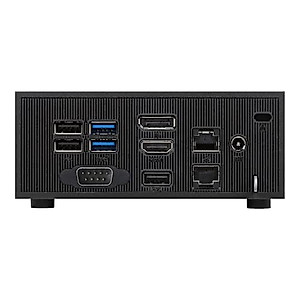 ASUS ExpertCenter PN42 Fanless Mini PC Barebone with Intel 12th gen Quad Core N100, Dual 4K Support, Dual LAN, 7 x USB, COM Port, WiFi 6E, Bluetooth, VESA Mount