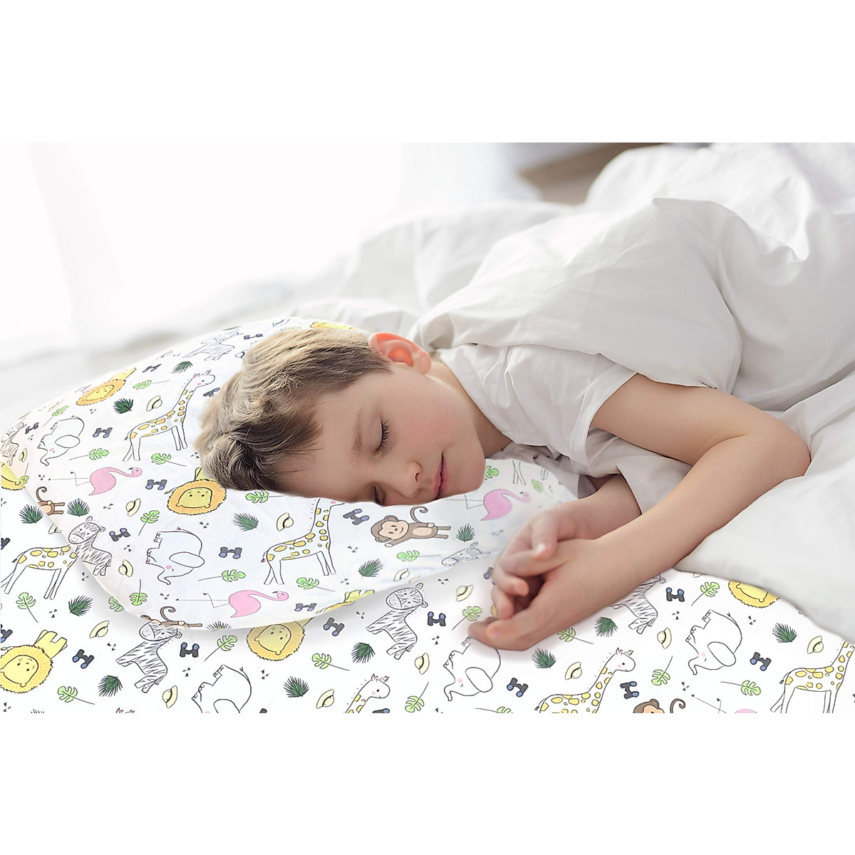 Little Sleepy Head Bed Sheets Twin Safari Set for Kids, Soft Lightweight Microfiber Bedding
