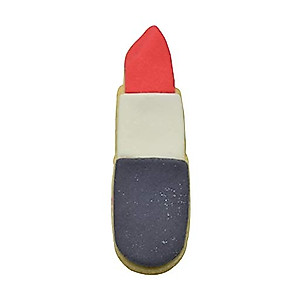 NCS Make Up Cookie Cutter Set - Nail Polish 2.75", Lipstick 3", Lips 3.5" - 3 Piece - Tinplated Steel