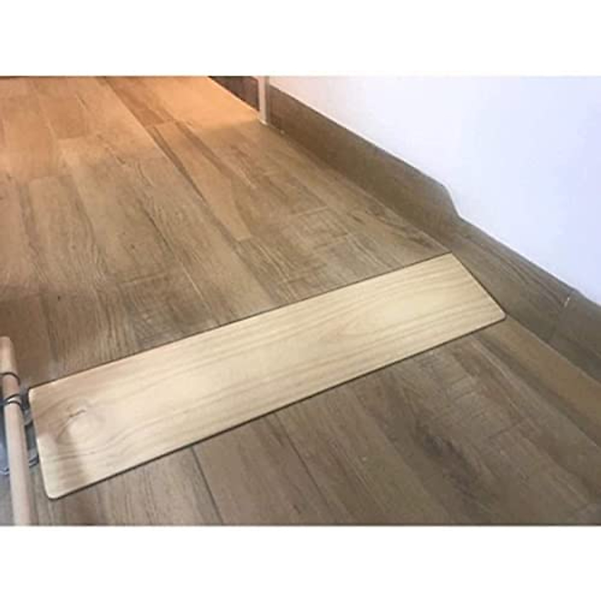 NIVOK Trolleys,Threshold Ramps for Doorways, 2 in Rise Wheelchairs Ramps for Bike/Motorcycle/Hand Trolleys/Floor-Sweeper, Indoors Outdoor Home Garden Yard Shed Steps Handicap Ramp/L*W*H/11*15*5Cm(4.3*