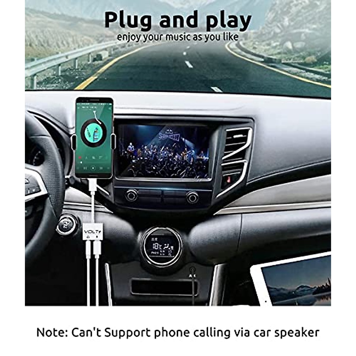Volt Plus Tech USB C to 3.5mm Headphone Jack Audio Aux & C-Type Fast Charging Adapter Compatible with Your Samsung SM-G988and Many More Devices with C-Port