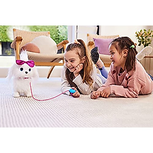 Pets Alive Lil' Paw The Walking Puppy by ZURU Interactive Dog That Walk, Waggle, and Barks, Interactive Plush Pet, Electronic Leash, Soft Toy for Kids and Girls