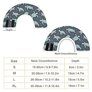 Sea Turtles Green Comfortable Dog Cone Cat Collar Adjustable Prevent from Licking Wounds XL