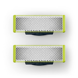 Philips OneBlade 2 Stainless Steel Replacement Blades for Face, Compatible with All OneBlade Beard Trimmers, Body Groomers, Electric Razors (Model QP220/50)