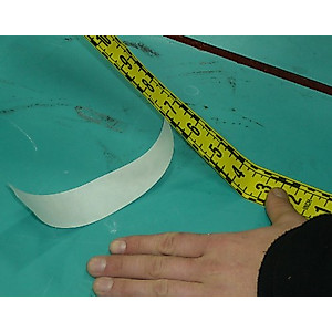 Adhesive Continuous Ruler Roll Tape – Fractional – 1 1/2 Inches Wide, 12 Inch Long X 105 Repeats – Vertical Up – Yellow