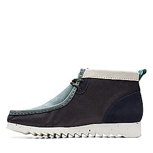 Clarks Original Men Wallabee FTRE Black Made in Portugal, Blue - Green, 9