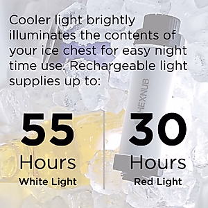 Hexnub Cooler Box Light - Waterproof LED Flashlight for Ice Chests and Coolers for Boat Owners and Outdoor Events - Fits YETI, RTIC, ORCA, Igloo, Coleman, and More