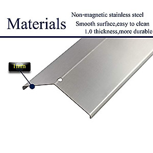 Folocy Stainless Steel Grill Heat Plates Shield Heat Tent BBQ Gas Grill Replacement Parts for Costco CGR30LP, SGR27LP, Sonoma SGR27, Tuscany CS784LP, cs892lp, SH-CS812LP, SGR30M, SGR30MLP Grill Model