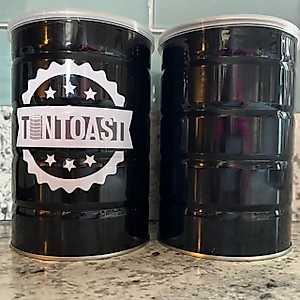 TINTOAST Empty Coffee Can Bread Baking and Reusable Kitchen Storage Containers (TTCC01-G)