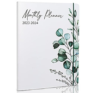 Simplified 2023-2024 Monthly Planner and Calendar Book - Beautiful Modern Greenery To Do List Notebook Easily Organizes Your Tasks to Boost Productivity - Runs Until December 2024