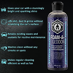 SPARDIANT FOAM-A-GEDDON Foaming Car Wash – pH Neutral Foam Car Cleaning Shampoo Soap –Sealant & Wax Friendly Car Cleaner Liquid – Car Protection Body Wash - Car Care Products