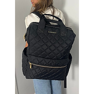 JOAN & DAVID DIAMOND QUILTED FRAME BACKPACK