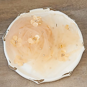 Zeroest Newborn Photo Props Photography Wrap for Babies Lace-Tulle Wraps Blanket Baby Boy Girl Photo Shoot Outfits (Beige)