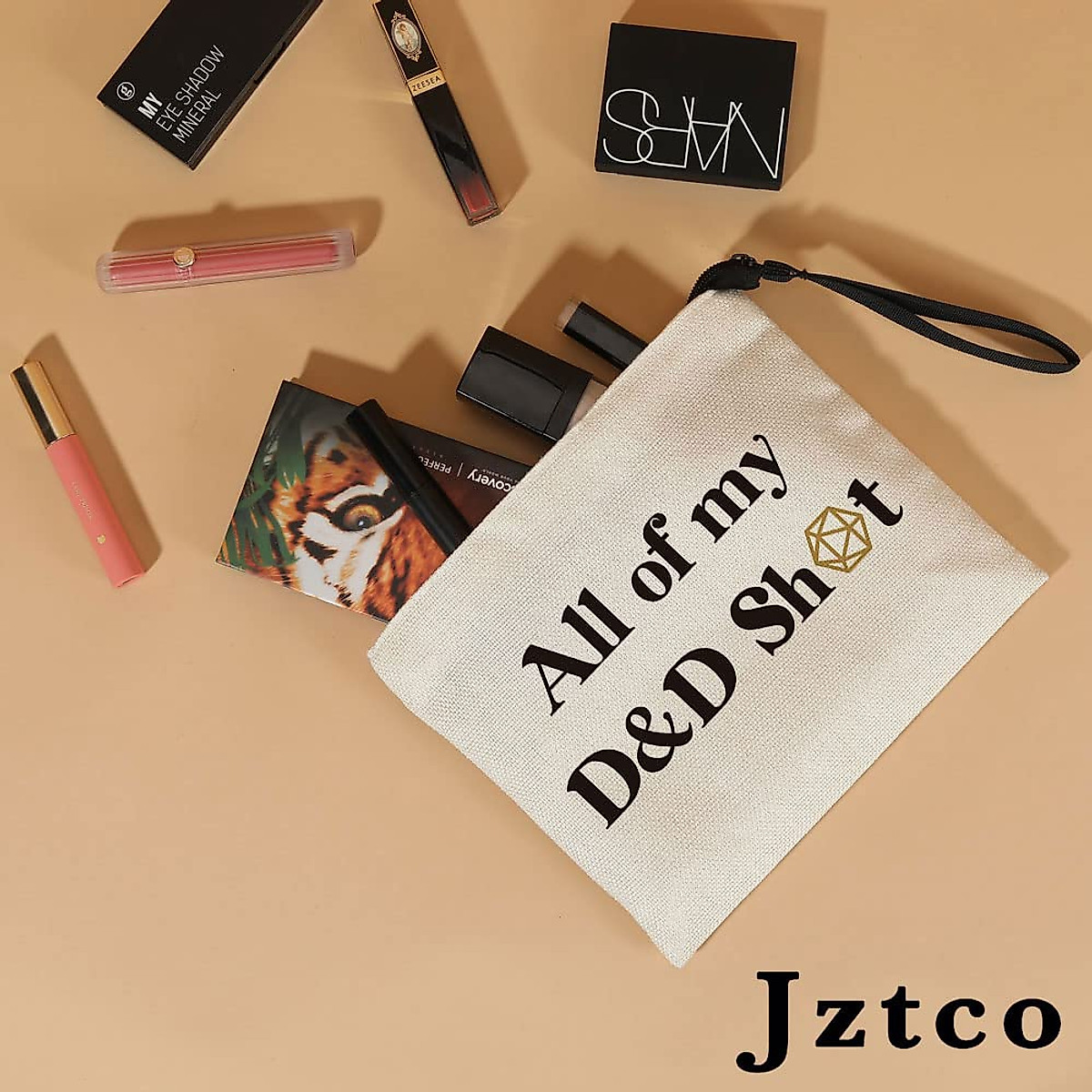 Jztco Dungeons and Dragons Dice Bag, Storage Bag for D&D Dices D and D Dice Bag, All Of My D&D Stuff D and D Accessory Pouch DND Dice Bag for Sister Friends Brother BFF