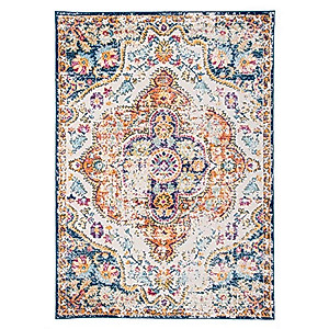 Rugshop Vintage Distressed Bohemian Area Rug 5' x 7' Multi