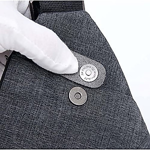 2023 New Personal Flex Bag, Travel Sling Bag Light Thin Chest Shoulder Bag, Fashion Anti-Thief Slim Sling Bag for Men (Black, Right)