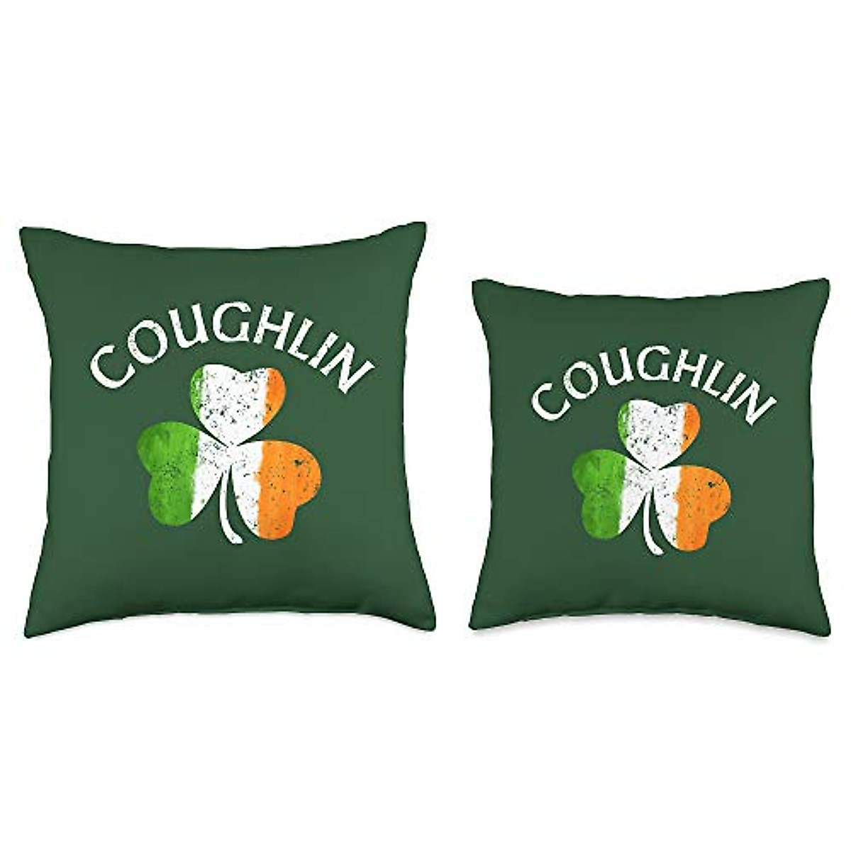 Coughlin Family Name Gifts Coughlin Irish Family Name Gift Personalized Home Decor Throw Pillow, 16x16, Multicolor