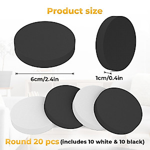 YUEYIN 20pcs Headboard Stoppers for Wall, Prevents Headboard Shaking, Creates Noise-Free Sleep Environment, Headboard Stabilizer, Furniture Pads (Square)