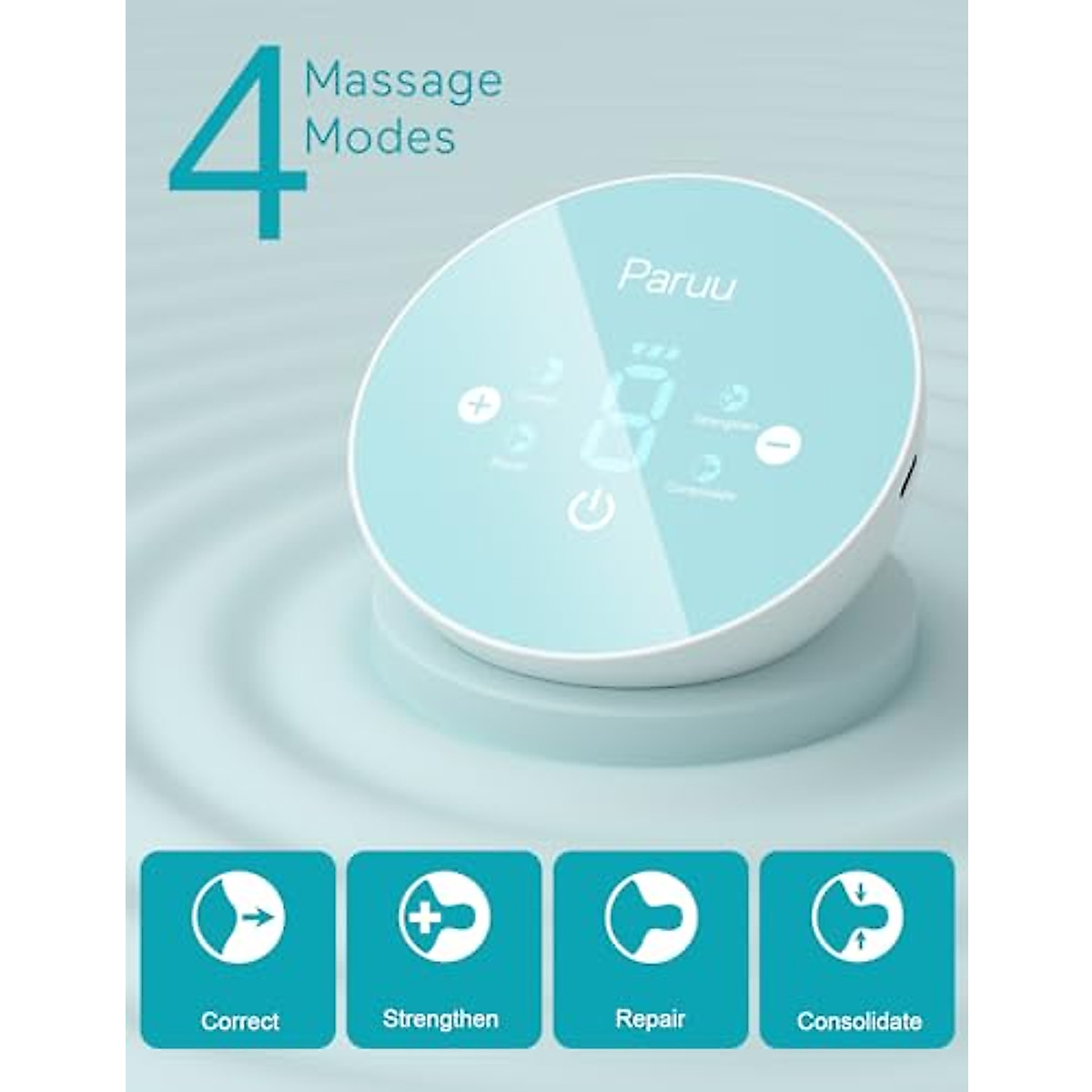 Paruu Electric Nipple Corrector for Flat or Inverted Nipples - Portable Nipple Pump, Rechargeable Inverted Nipple Puller for Sunken and Shy Nipples