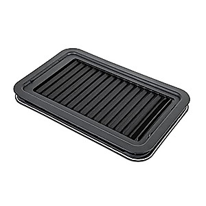 Lippert Components 806621 Thin Shade Complete Window Kit for RV Entry Doors, Black
