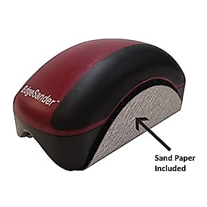 Milescraft 1621 Edge Sander - Dual Edge Sanding Tool – V-Groove Sands both Edges Simultaneously on Boards from ¼ to 1-1/2 in. - Saves Time - Uses any 5 in. Hook and Loop Sanding Disk