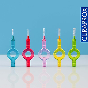 Curaprox CPS 06 Prime Refill Interdental Brushes, Turquoise, 8 Count - 8 x 0.6mm - 2.2mm Internal Toothbrushes.