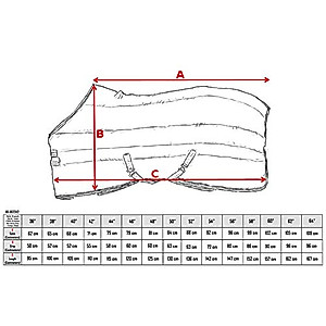 Derby Originals Nordic Tough 1200D Ripstop Waterproof Reflective All Season Mini Horse Pony Turnout Rain Sheet, Red, 58"