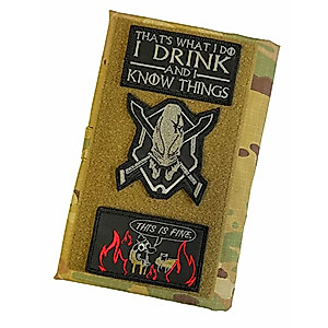 OCP Green Military Log Book Cover, Army Tactical Notebook Cover, OCP Book Cover 5.5”X 8”