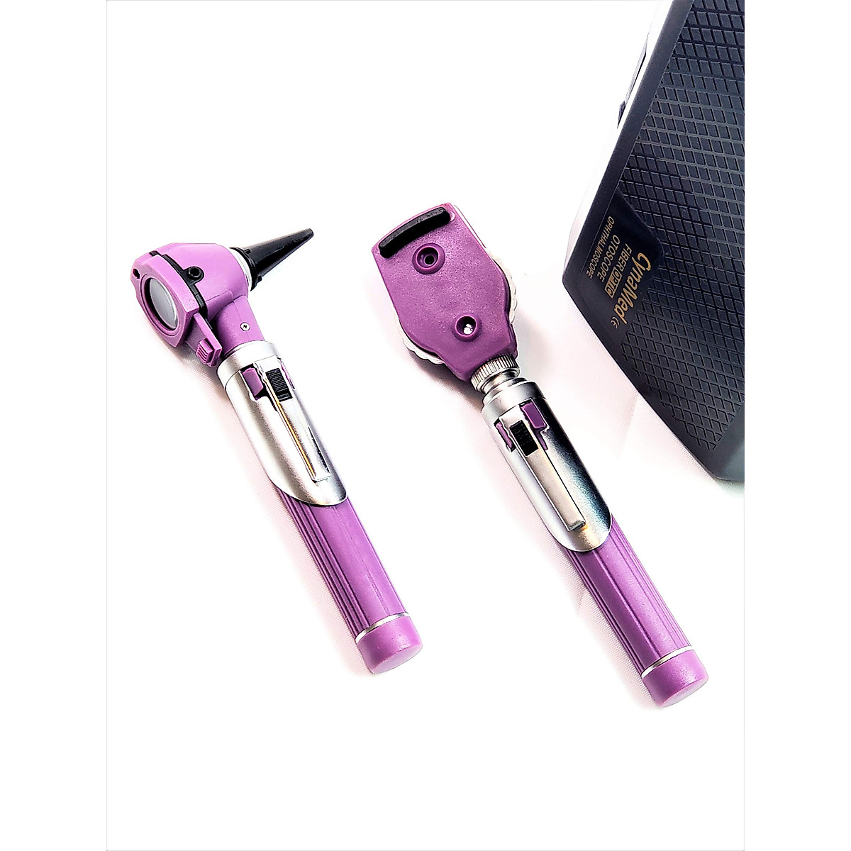 PURPLE OTOSCOPE SET -LED Otoscope/School Kit-CYNAMED