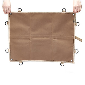 NBEADS Patchs Display Board, Tactical Badge Emblem Display Badge Patch Holder Military Holder Organizer with Iron Clasp for Button Badge Collections Display