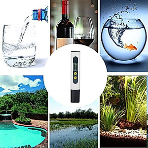TDS Tester,TDS Meter Digital Water Tester,Water Quality Tester Filter Pen,0-9999 ppm,Accuracy Testing Water Quality for Drinking Water Purity Test, Swimming Pools, Aquariums, Etc.