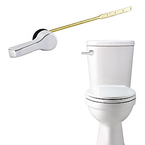 iFealClear Universal Metal Toilet Handle Replacement Kit, Front Mount Toilet Flush Handle Replacement Compatible with Kohler, American Standard, TOTO, Mansfield, Solid Brass, Chrome