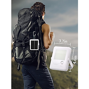 intelamp Gutter Lights Solar Powered, Portable Outdoor Solar Light 2 Pack, Camping Lantern Solar Outdoor Waterproof,2000mAh Emergency Solar Light, Suitable for Fishing, Hiking, Corridor, Aisle