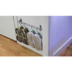 Premium stainless steel Grundtal Rail Towel Utility Rack 23.5 inch with 10 hooks
