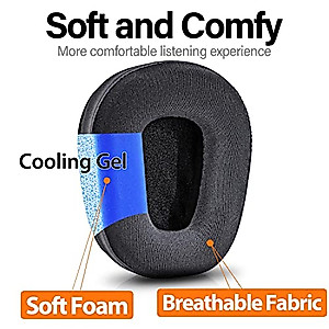 B450-XT B550-XT Kit Replacement Ear Pads Cushion Compatible with B450-XT B550XT Headset I B450 B550 XT Accessories (Cooling Gel)