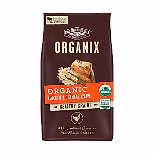 Castor & Pollux ORGANIX Organic Dog Food, Chicken and Oatmeal Recipe Dry Dog Food - 18 lb. Bag