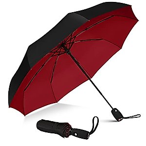 Repel Umbrella Windproof Travel Umbrella - Wind Resistant, Small - Compact, Light, Automatic, Strong Steel Shaft, Mini, Folding and Portable - Backpack, Car, Purse Umbrellas for Rain - Men and Women