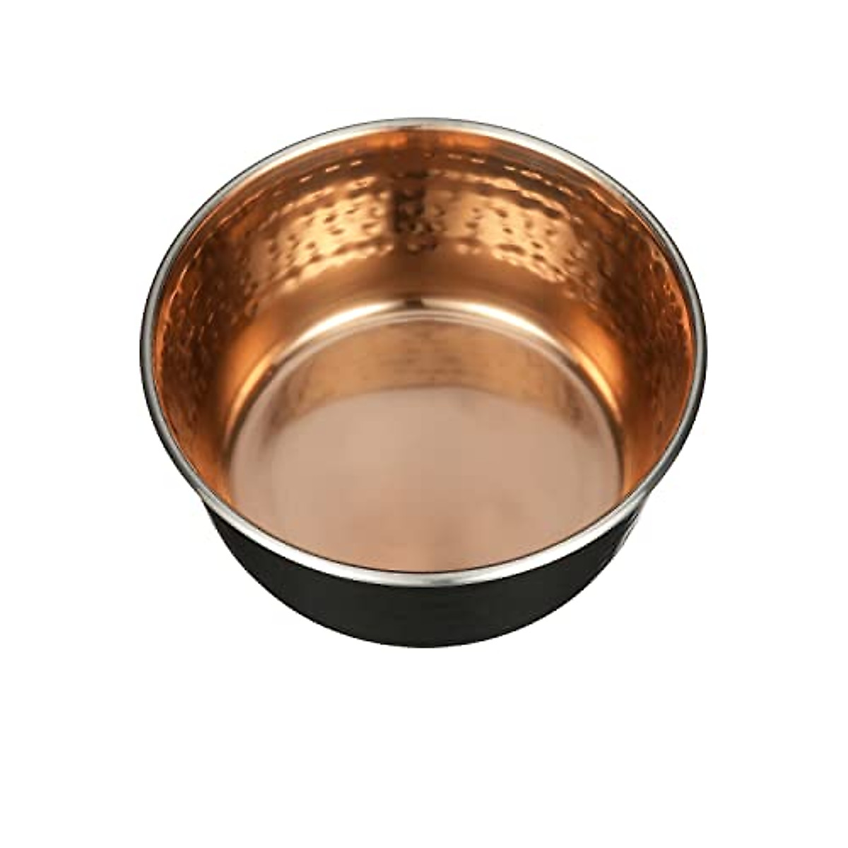 Neater Pet Brands Hammered Decorative Designer Bowls - Luxury Style Premium Dog and Cat Dishes (Small, Black Copper)