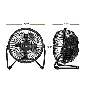 Holmes Mini High Velocity Personal Fan, HNF0410A-BM