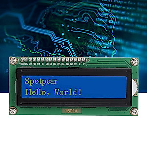 1602 LCD Display Screen Blue, LCD Display Module, Screen Expanding Board Accessories for Raspberry Pico(I2C Serial Port)