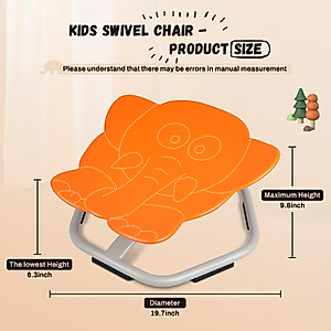 Sensory Spinning Chair, Spinning Chair for Autistic Kids Body Coordination Training, Elephant Shape Non Slip Sensory Toys 360° Spinning Swivel Chair Improving Toddler's Physical Fitness