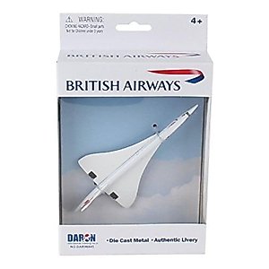 Daron British Airways Concorde Single Plane Toy ^G#fbhre-h4 8rdsf-tg1359135