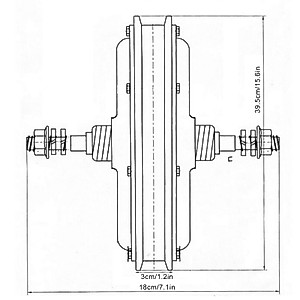 VPABES 48V 1000W Electric Bicycle Conversion Kit,20inch E-Bike Front Wheel Hub Motor Conversion Kit 50KM/H High Speed SW-810LED Display