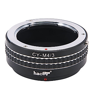 Haoge Manual Lens Mount Adapter for Contax/Yashica C/Y CY Mount Lens to Olympus and Panasonic Micro Four Thirds MFT M4/3 M43 Mount Camera