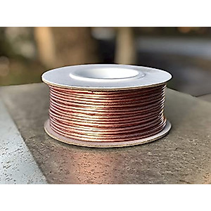 Kinter Cable 100ft 16-Gauge Audio Stereo Speaker Wire Cable, 100 Feet, 30.48 Meters, 2 Conductor, Polarity Marked, Flexible Clear PVC, CCA, Home Theater, HiFi, Surround or Auto Amps