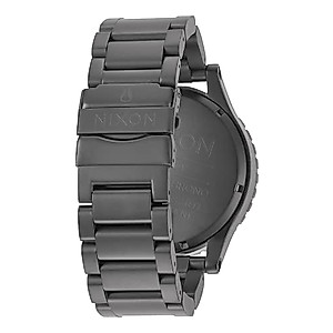 NIXON 51-30 Chrono A083 - Black/White/Gunmetal - 300m Water Resistant Men's Analog Fashion Watch (51mm Watch Face, 25mm Stainless Steel Band)