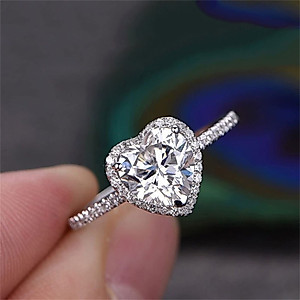 Fashion Ring Purple Diamond Ring Exquisite All-Match Ring, Black Color Zirconium Ring Exquisite Jewerly Womens Mens Gifts Halloween Christmas Birthday